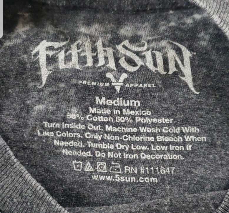 NASA fifth sun T-shirt gray classic NASA decal medium Faded Vintage ...