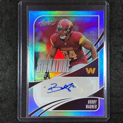 2025 Absolute Football BOBBY WAGNER Signature Standouts Auto Silver 82/ ...