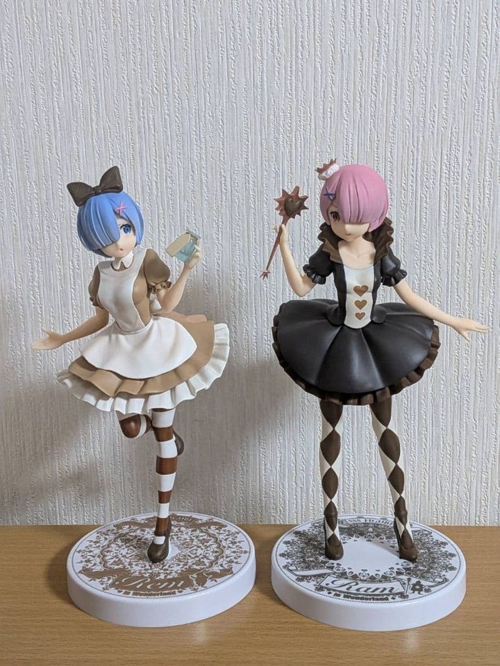 Re:Zero Figures Lot Rem Ram Emilia Collectible Anime Toys Authentic ...