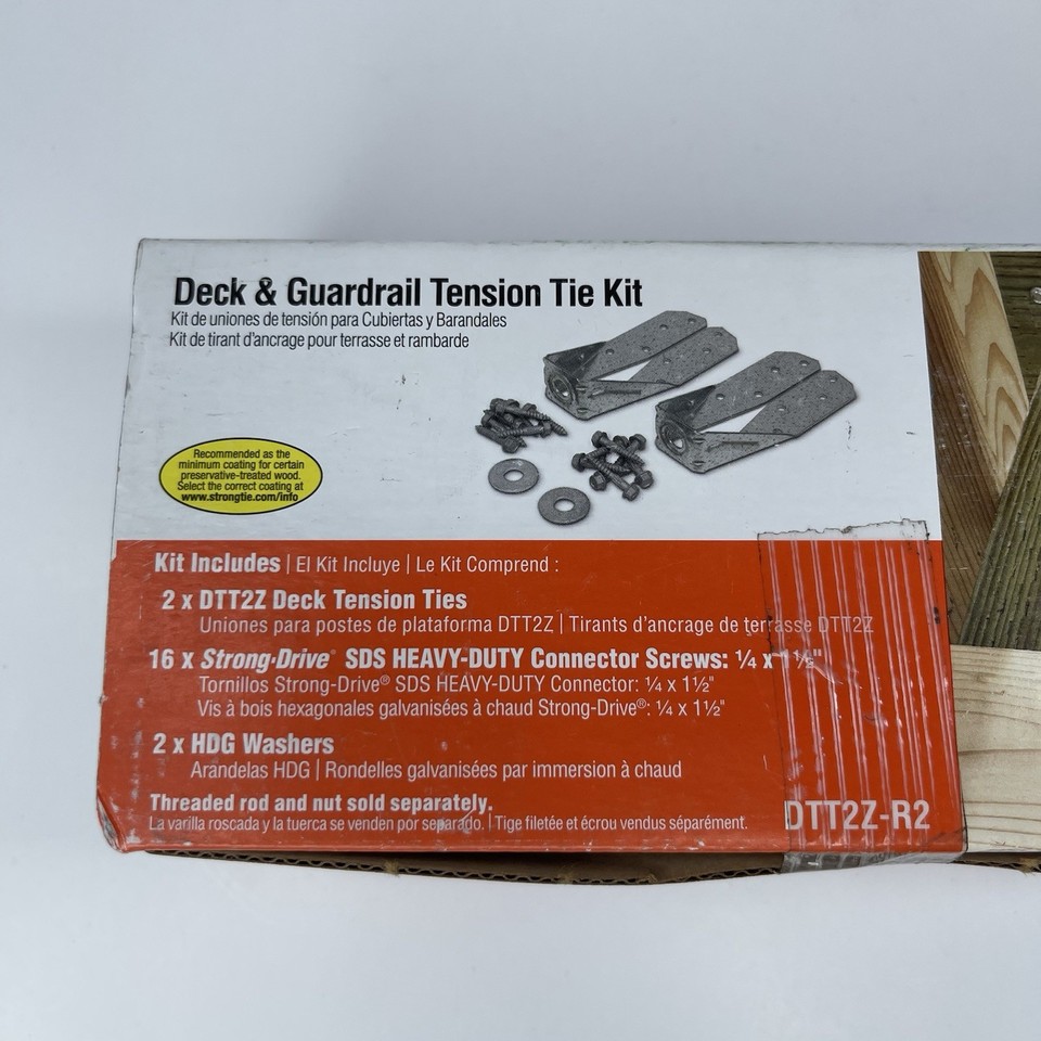 Simpson Strong-tie Deck Railing Guard Post Tension Tie Kit Steel ...