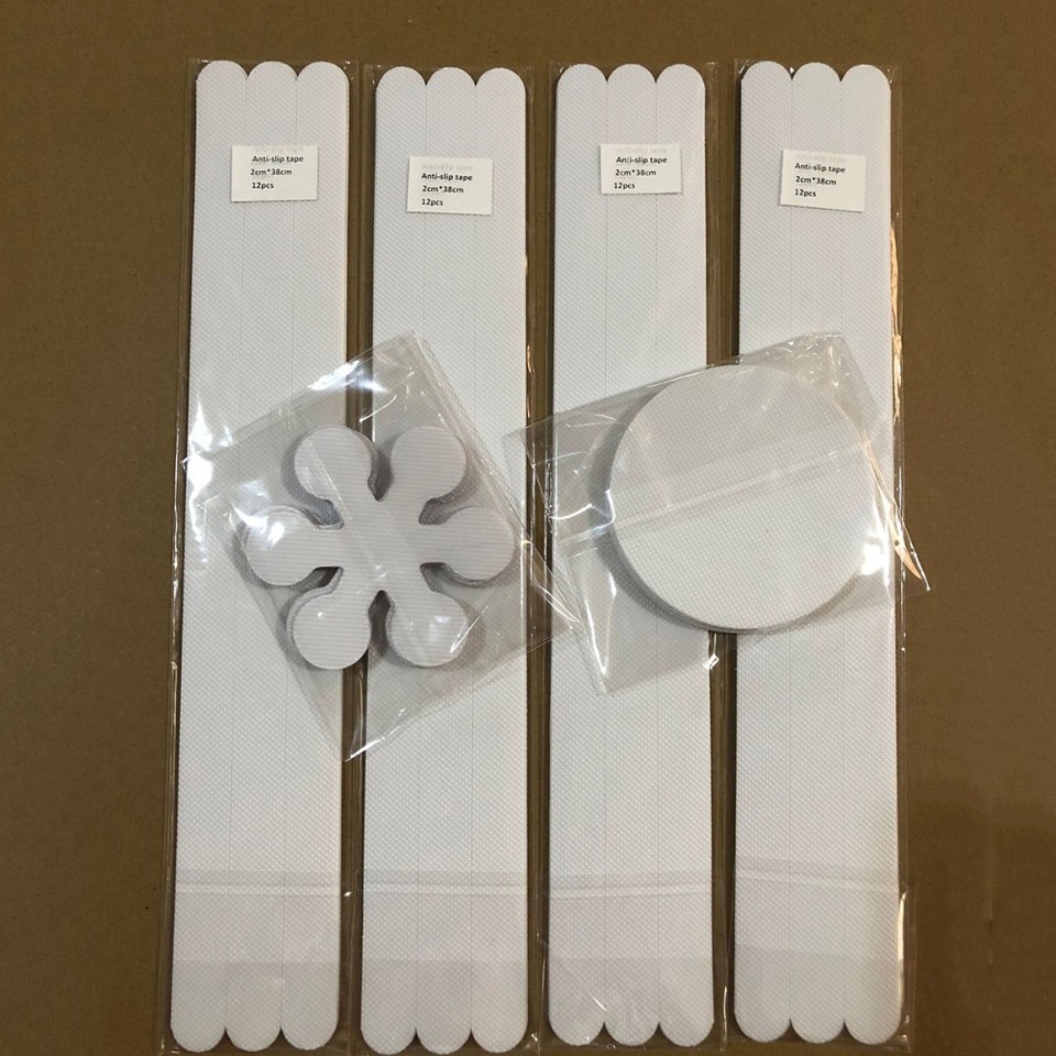 8pcsanti- sticker /set Adhesive Stickers Bath Safety Strips Bathtub ...