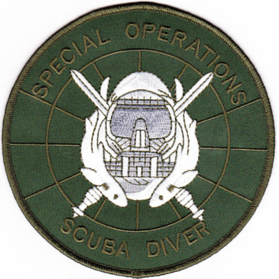5" ARMY SPECIAL OPERATIONS SCUBA DIVER EMBROIDERED PATCH | eBay