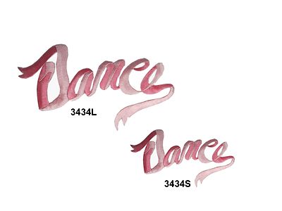 Pink DANCE word Embroidery Iron On Applique Patch | eBay