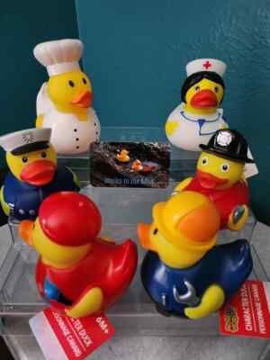 3" Rubber Ducks Professions - Police, Nurse, Fireman, Chef, Mechanic ...