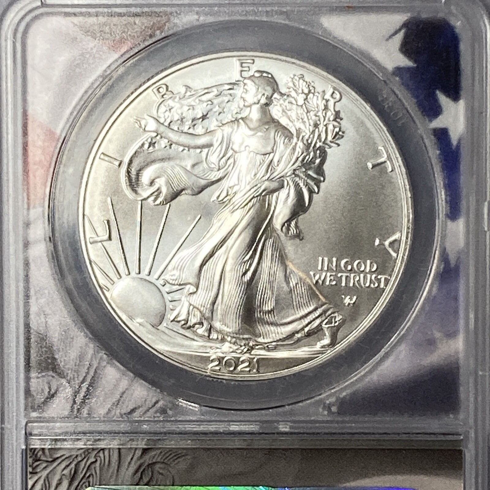 2021 $1 AMERICAN SILVER EAGLE ANACS MS70 TYPE 2 FIRST STRIKE LABEL | eBay