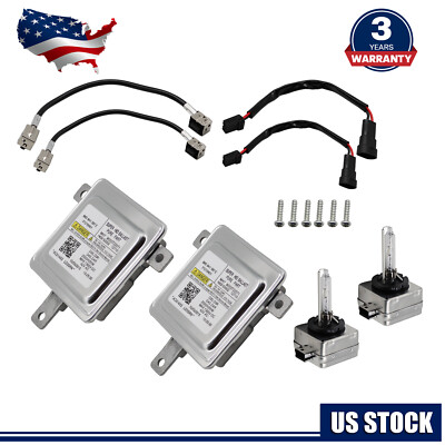 2x For Audi VW Xenon Ballast & Bulb HID Light Control Unit Module ...