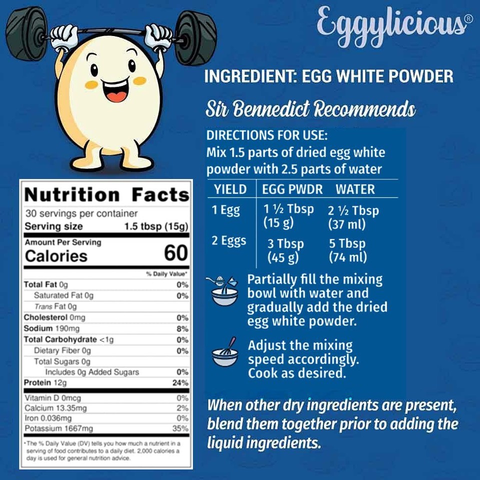 Eggylicious Whole Egg Powder | Egg White (Albumin) Powder | Egg Yolk ...