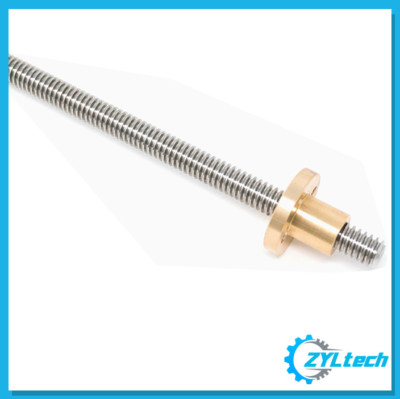 1/2-10 Stainless Steel ACME Threaded Rod Lead Screw CUSTOM Length up to ...