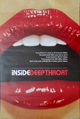 INSIDE DEEP THROAT British movie poster 20x30 SEXPLOITATION DOCUMENTARY 2005 NM | eBay