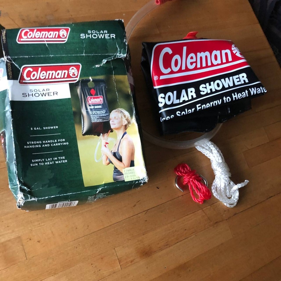 Coleman SOLAR SHOWER 5- Gallon Capacity Model# 2000003481 Black | eBay