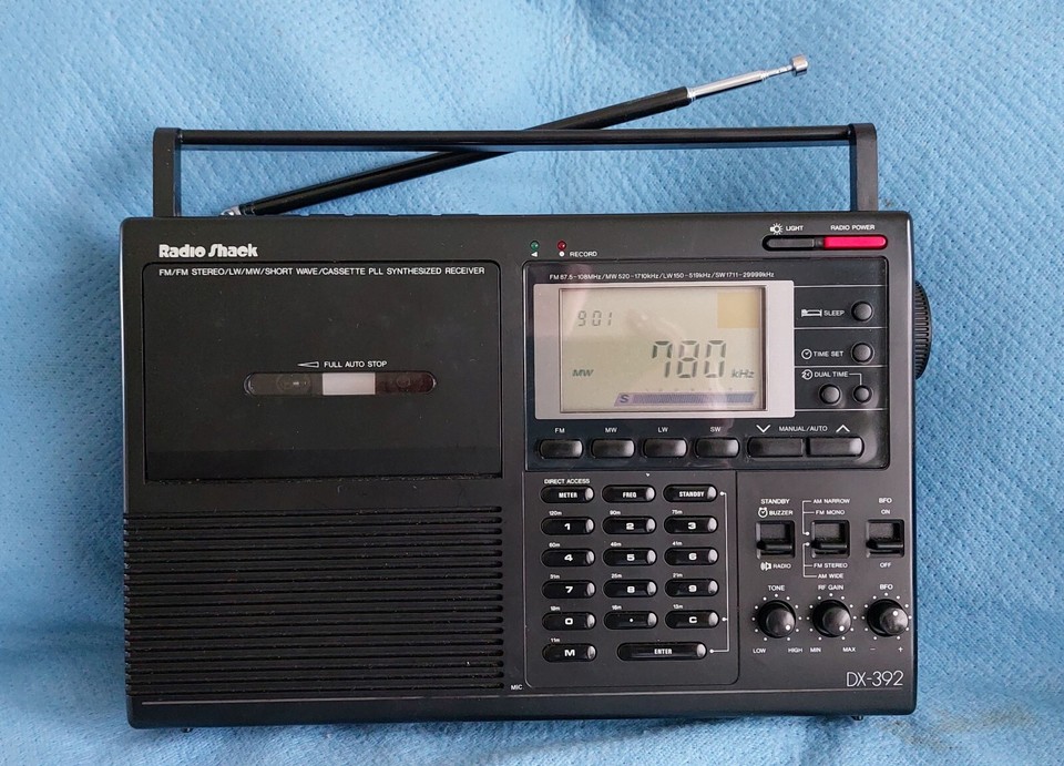 Upgraded Vintage RadioShack DX-392 SW/SSB, FM Stereo Radio w. Cassette ...