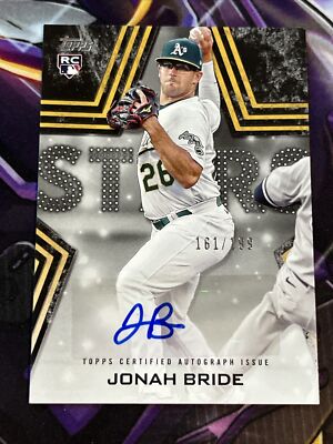 2023 Topps Series 2 Baseball Stars Black /199 Jonah Bride Rookie Auto ...