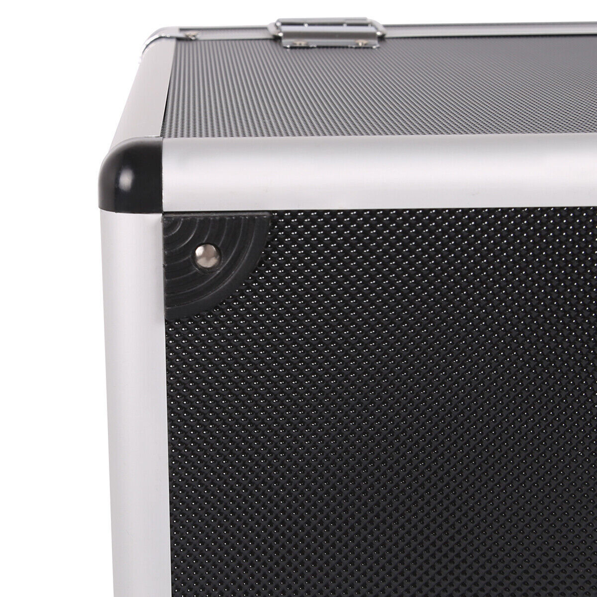 12" Aluminum Vinyl Record Flight Case Hold 50pcs LP Album Storage Box ...