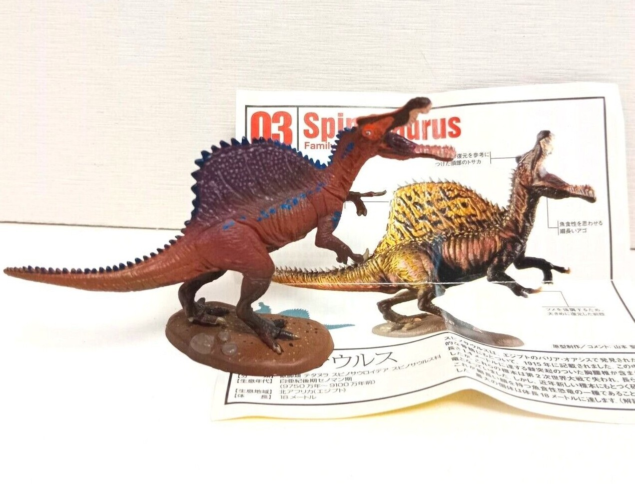 Kaiyodo Dinotales Choco Dinosaur Spinosaurus Prehistoric Miniature ...