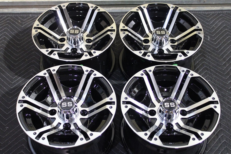 2012 Honda Rubicon 500 IRS 12" Viper M/B ATV/UTV Aluminum Wheels Set 4 ...