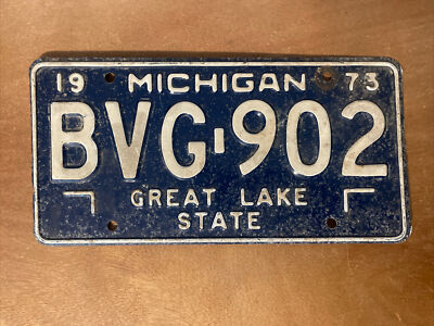 1973 Michigan License Plate # BVG-902 | eBay