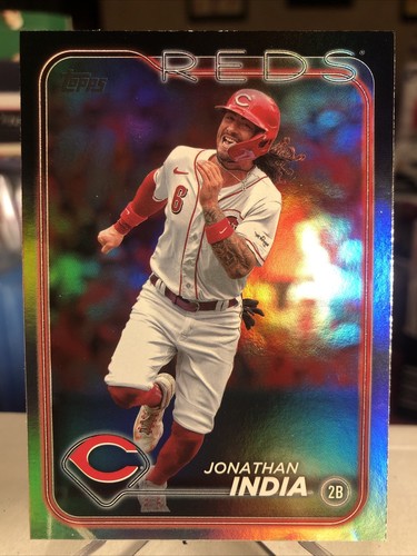 Jonathan India 2024 Topps Series 1 Reds Rainbow Foil SP #177 ⭐️ MINT ...