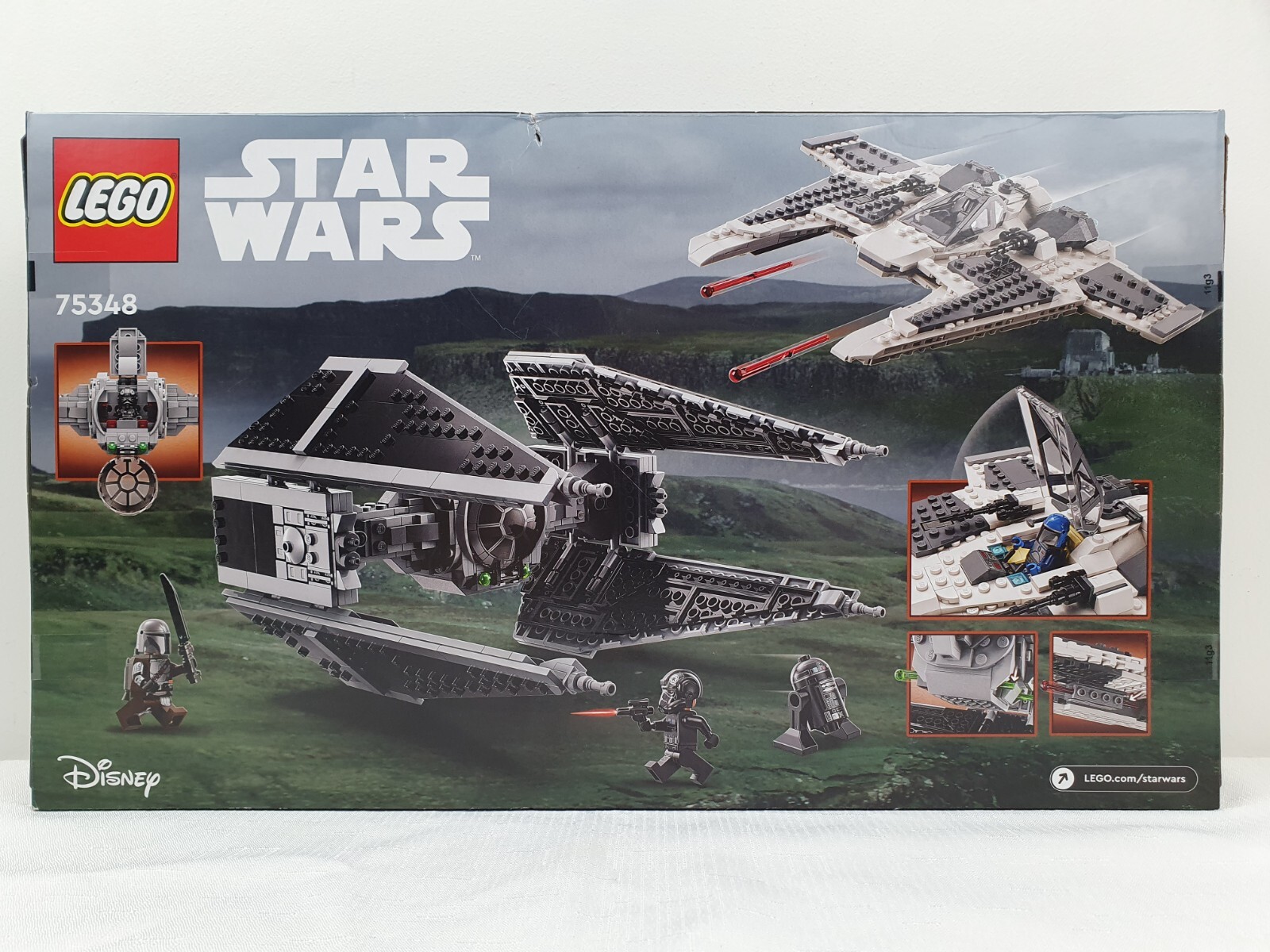 LEGO Star Wars: Mandalorian Fang Fighter Vs. Tie Interceptor (75348 ...