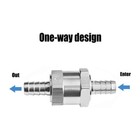 8MM 5/16" Aluminium Fuel Line Non Return One Way Check Valve For Petrol ...