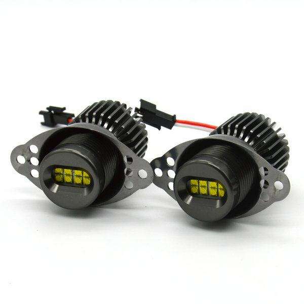 2x 80W E90 E91 LCI 2008-2011 LED Angel Eyes Upgrade Halo Ring Bulbs Kit ...