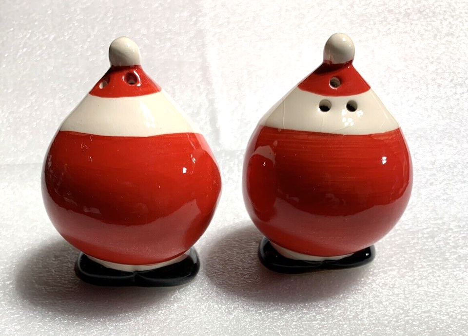 Christmas Tree Candy Trinket Holiday Plate & Santa Claus Salt/Pepper ...