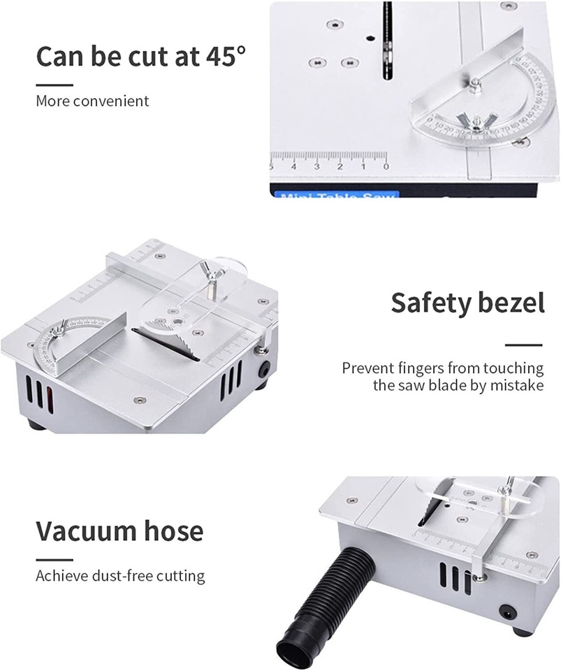 Mini Electric Table Saw Woodworking Mini Bench Saw DIY Hobby Model ...