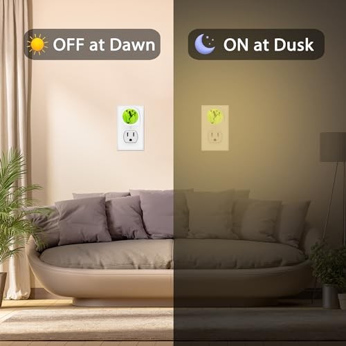 Frog Night Light Plug into Wall, Frog Shadow on Green Leaf Frog Green ...