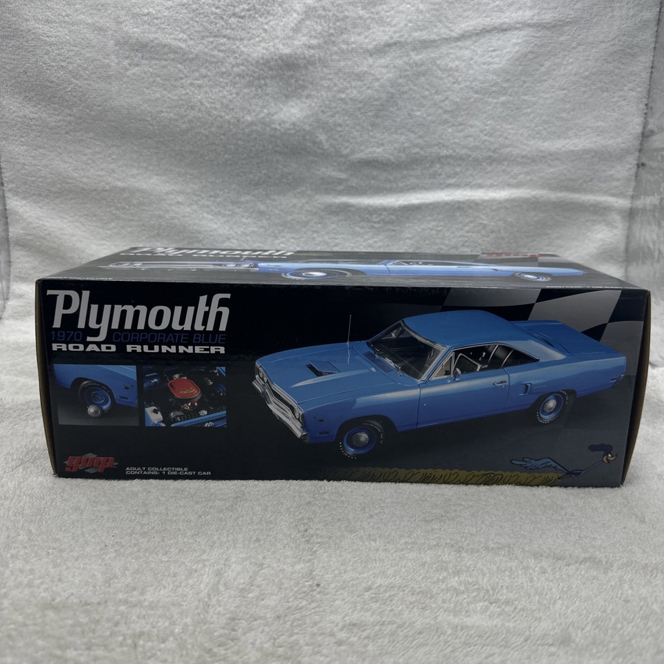GMP ACME 1:18 1970 PLYMOUTH ROAD RUNNER CORPORATE BLUE 18801 Looney ...