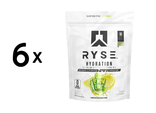 6 x RYSE Hydration Sticks (16 Serv) Lemon Lime (195,30 EUR/kg ...