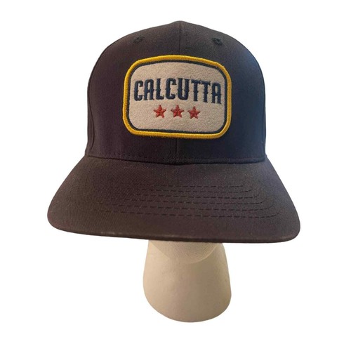 Calcutta Hat Solid Twill Cap Navy Adjustable Closure Outdoors Fishing ...