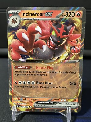 Incineroar ex 034/162 Pokemon TCG Temporal Forces | eBay