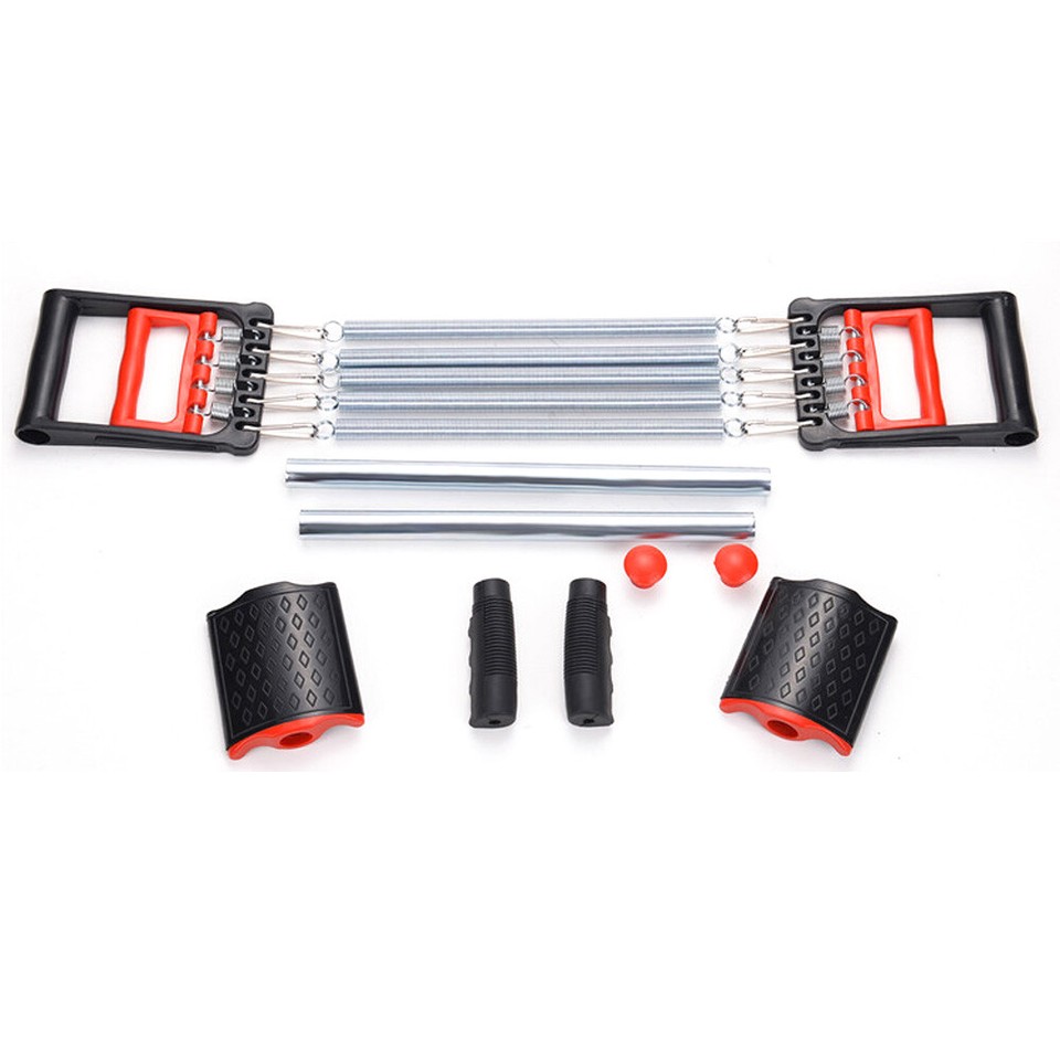 5 Springs Chest Arm Expander Pull Exerciser Equipment Plastic Handle ...