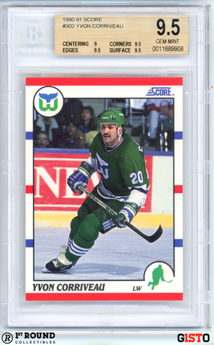 POP 1: Yvon Corriveau RC BGS 9.5: 1990-91 Score Rookie Card Gisto | eBay