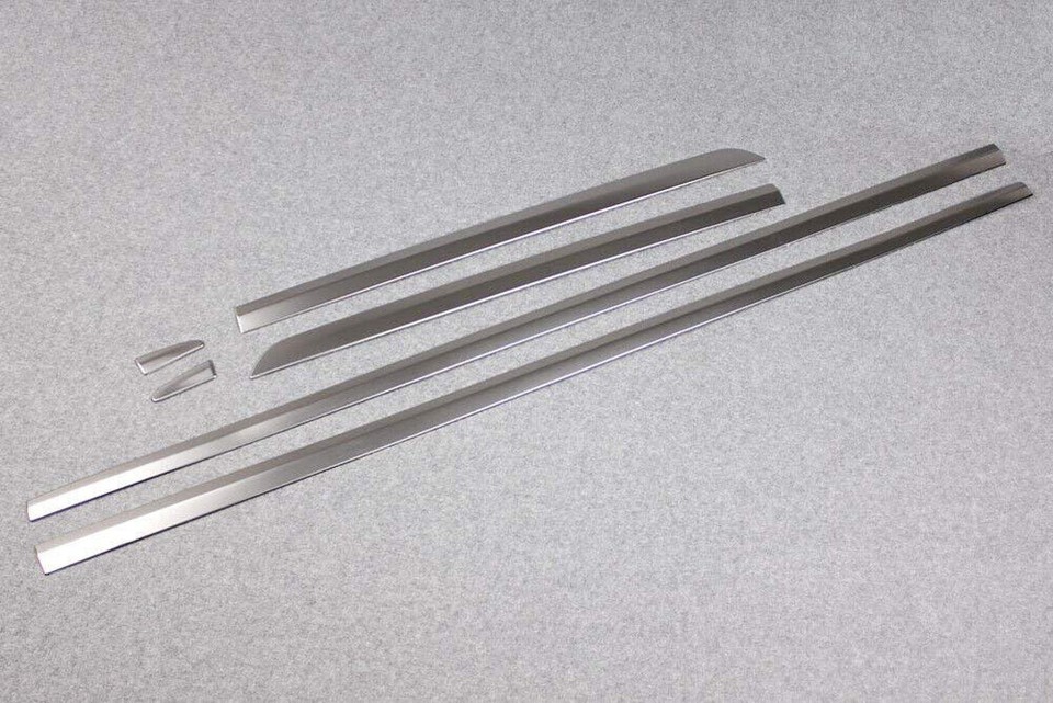 For Porsche Cayenne 2015-2018 Matte Silver Car Door Body Side Molding ...