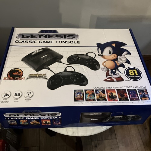 SEGA GENESIS AtGames Classic Game Console 80 Games With Controllers | eBay