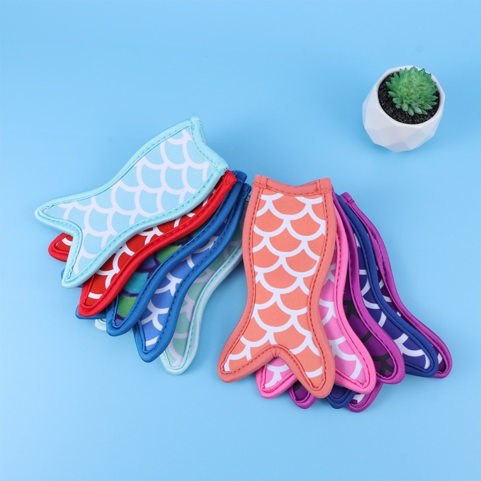 10 Pcs Reusable Ice Stick Sleeves for Freezer Insulation Bag Cream ...