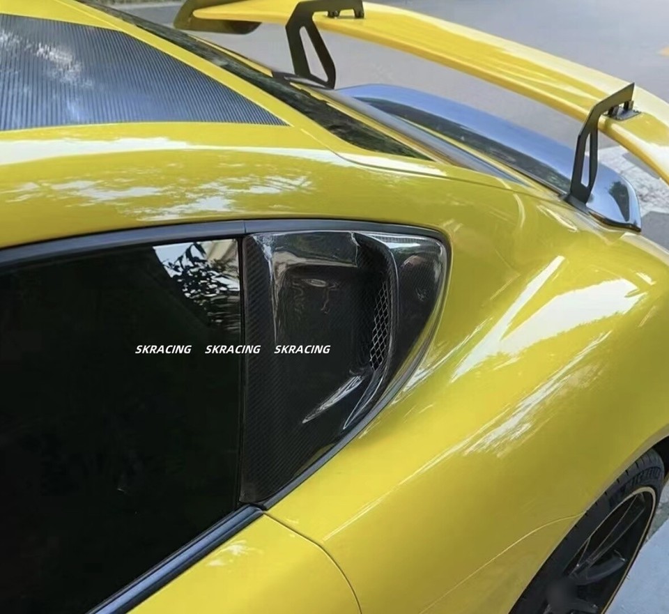 Fits 17-24 Porsche Cayman 718 982 Real Carbon Fiber Rear Window Louver ...