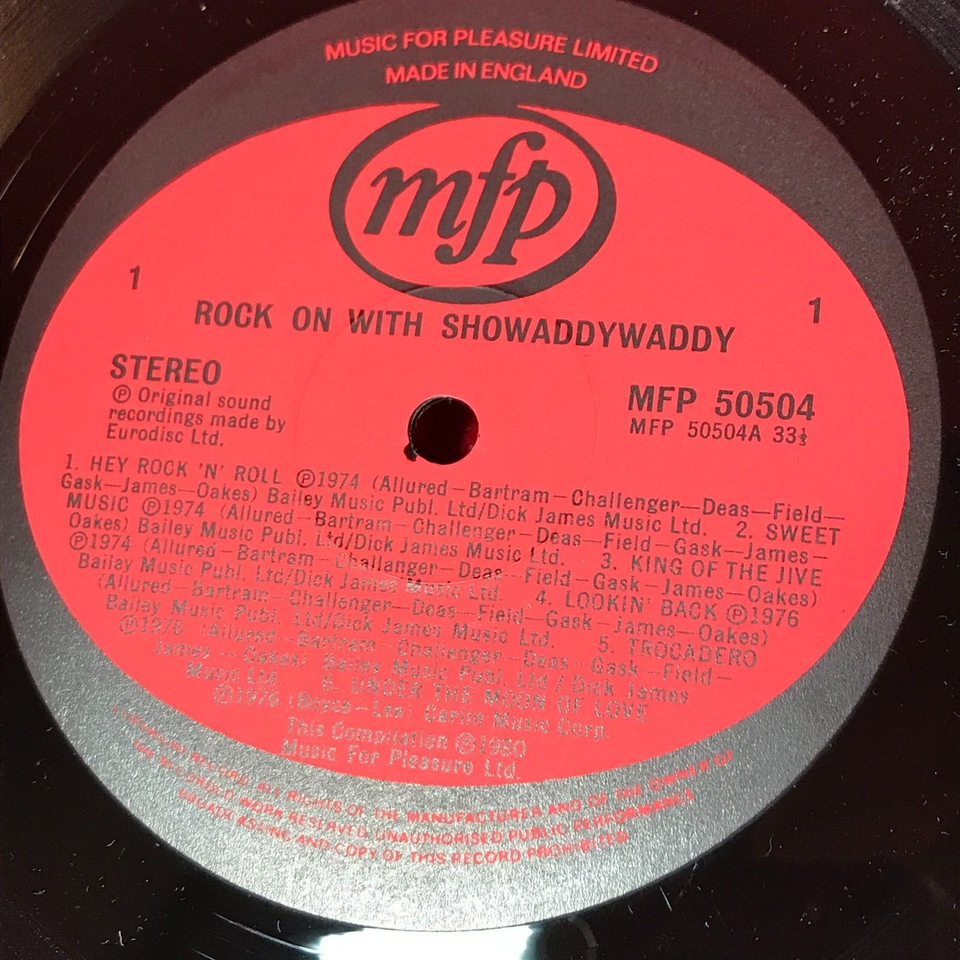 Rock On With Showaddywaddy 1981 UK vinyl LP Under The Moon Of Love ...