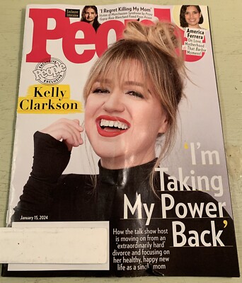 People Magazine Jan 15, 2024 Kelly Clarkson I'm Taking My Power Back | eBay
