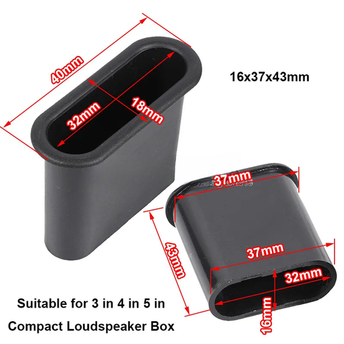 1pcs Speaker Port Tube Bass Woofer Flat-shaped Reflex Tube Audio Box ...