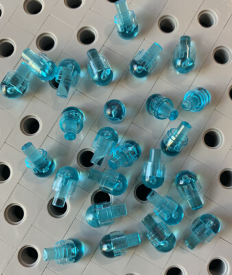 Lego Trans Blue Globe With 3.2 Stick New Lot Of 25 | eBay