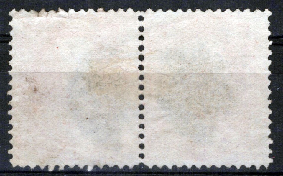 US Stamps 148 used VF 6c rose Lincoln National Bank Note pair ZAYIX ...
