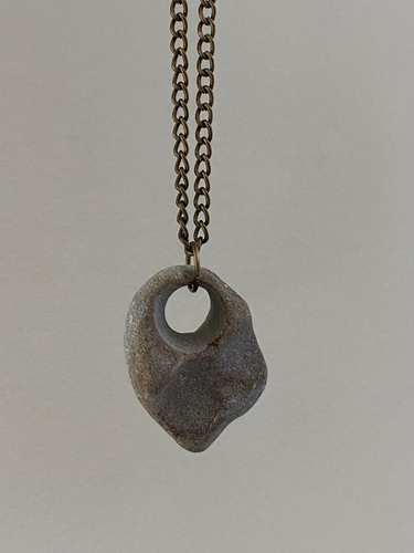 Hag Stone Necklace Protection Amulet Pagan Talisman Holey Stone Wiccan ...