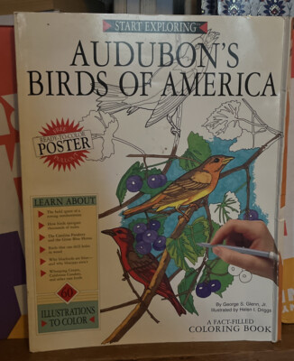 AUDUBON'S BIRDS OF AMERICA: A FACT-FILLED COLORING BOOK By George S ...