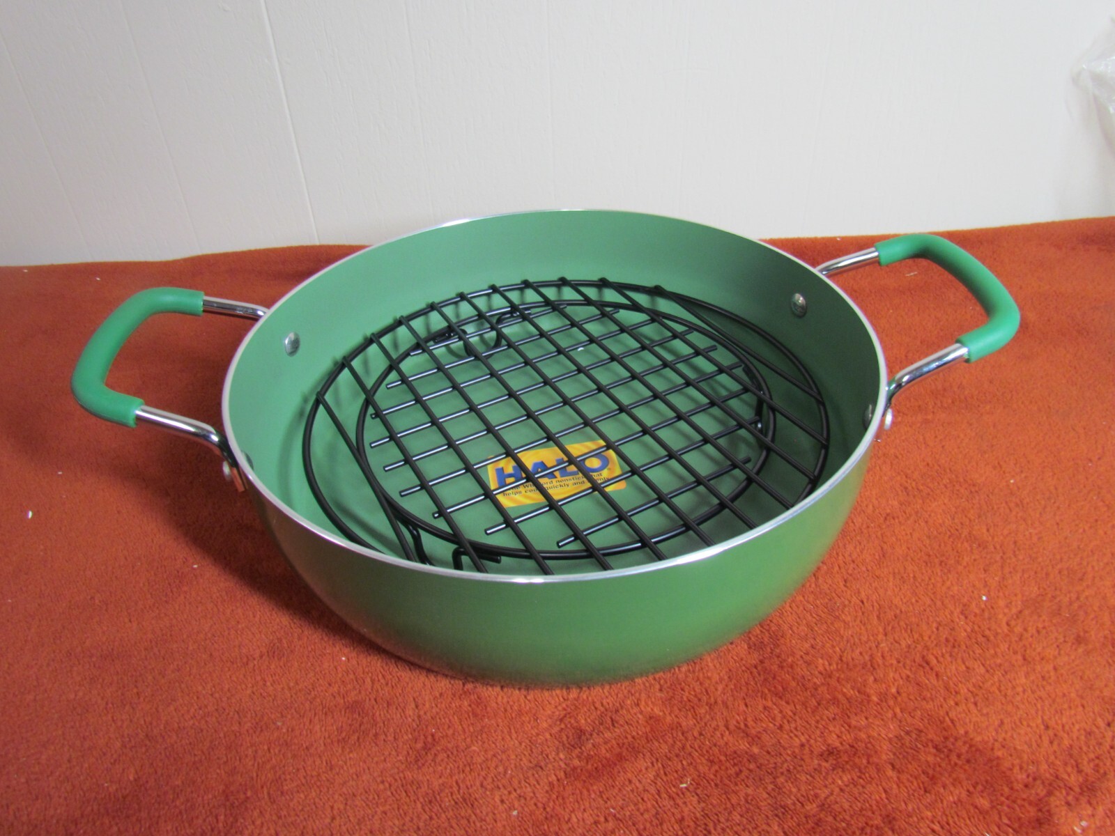MCM MARK CHARLES MISILLI 4.5 QT POT WITH GRILL TOP GREEN | eBay