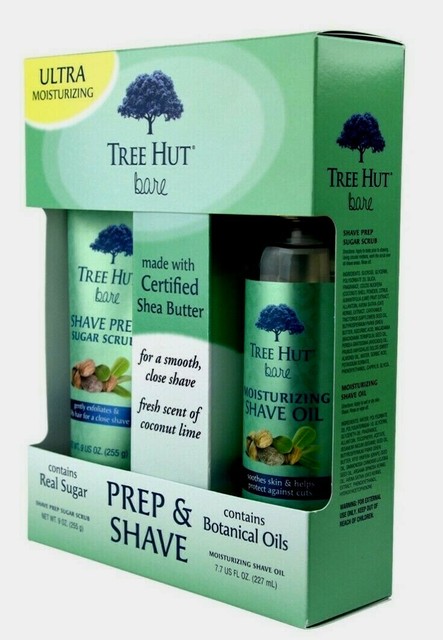 Tree Hut Bare Prep and Shave Combo Gift Set Ultra Moisturizing ...