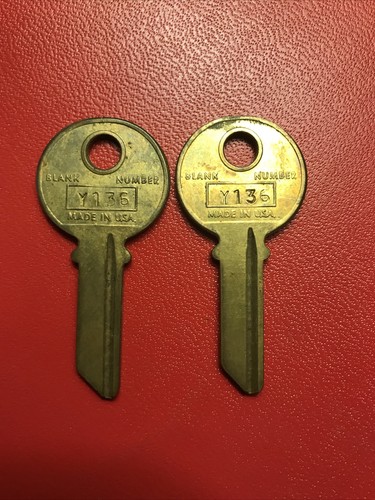 Curtis brand key blanks Y136 Y-136 set of 2 [CB2] | eBay