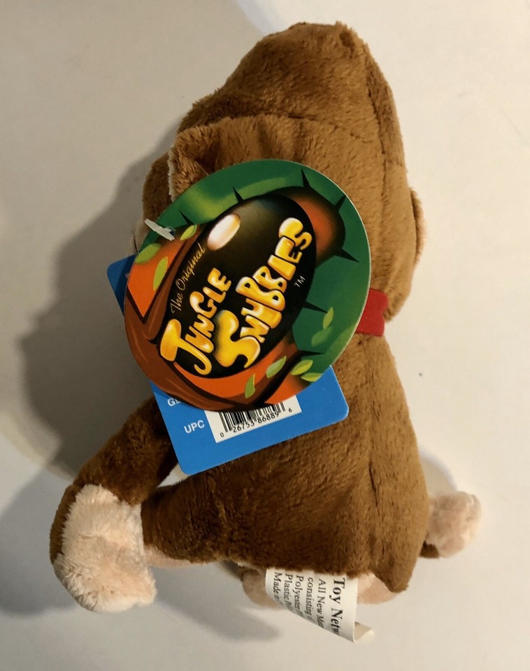 The Original Jungle Snubbles Monkey Stuffed Animal Soft Plush Toy - C2 ...