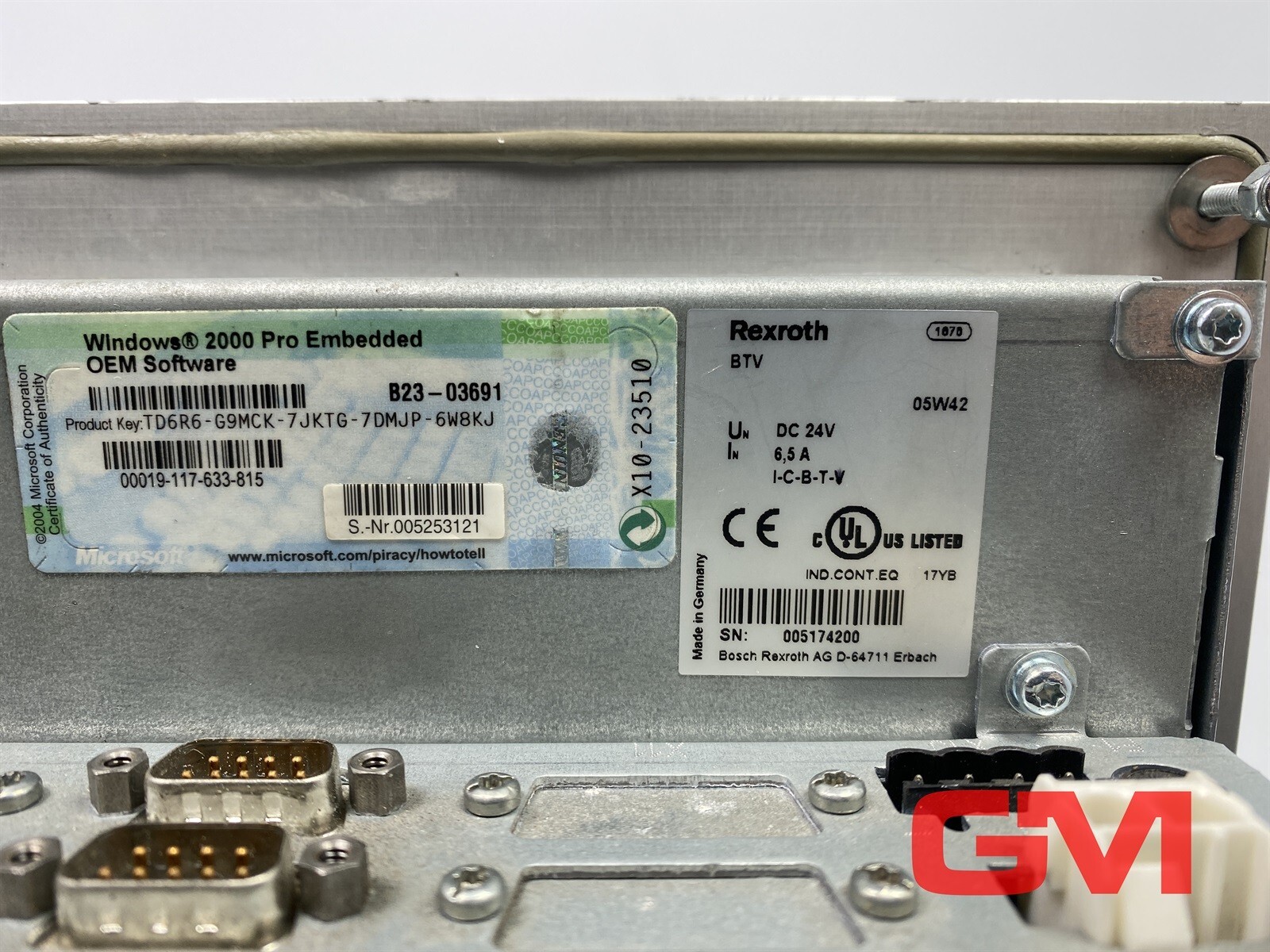Bosch Rexroth Operator Panel B412T BTV16.1ACA-256N-P5D-NC-FW 1070170159 ...