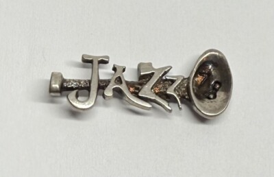 Vtg Jazz Trumpet Blues Sterling Silver Lapel Pin (P23) | eBay